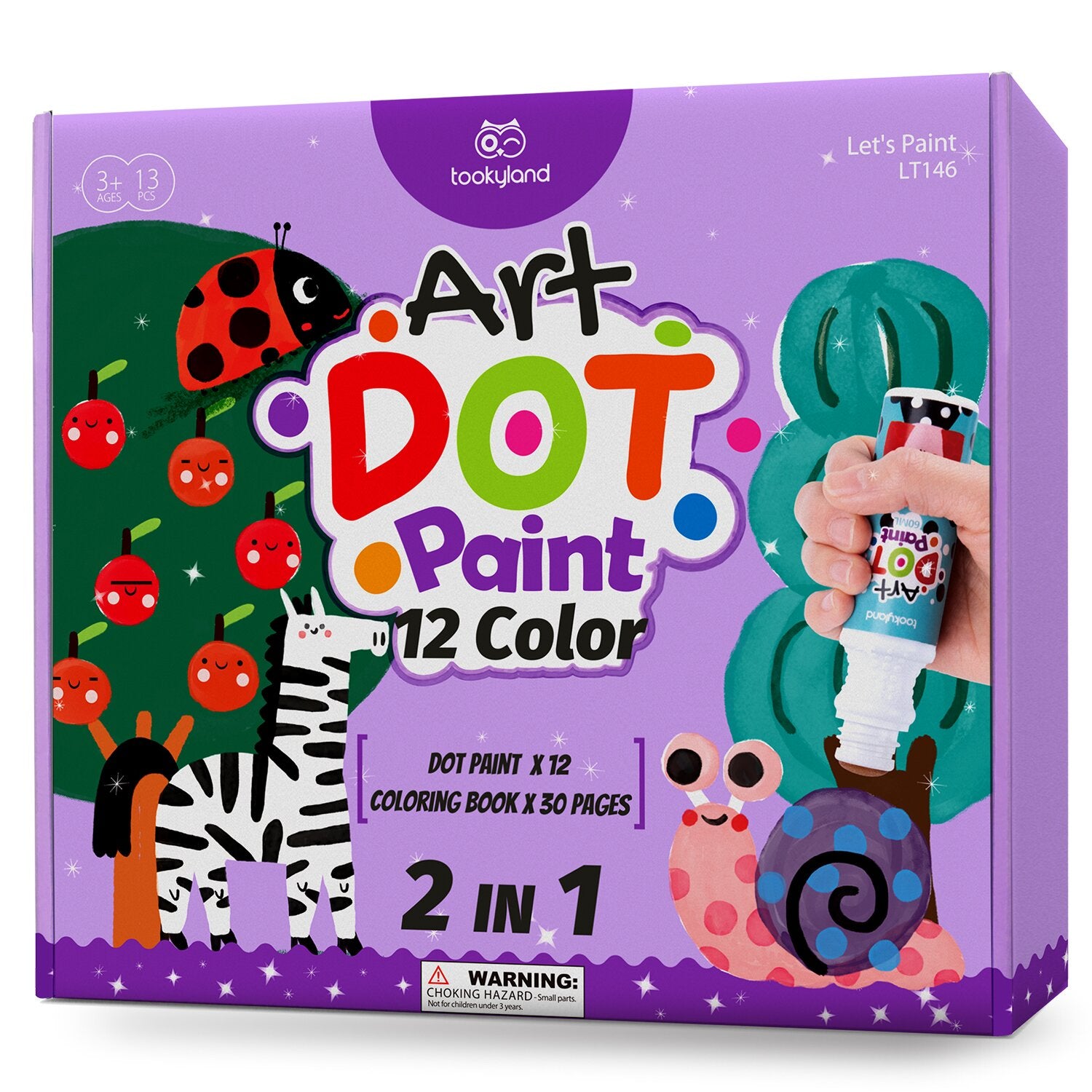Tookyland Dot Paint 12 Color 29x27x5cm Fresh Beauty Co Tookyland Dot Paint 12 Color 29x27x5cm Fresh Beauty Co
