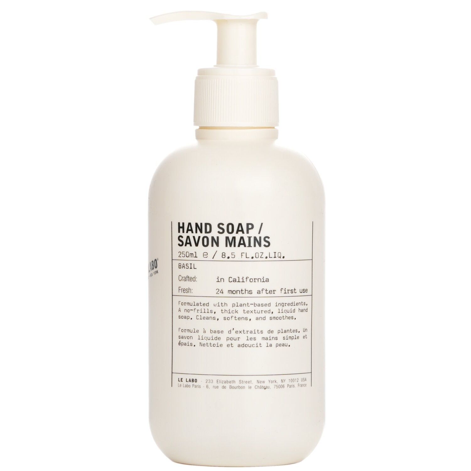 Le Labo Basil Hand Soap 250ml – Fresh Beauty Co.
