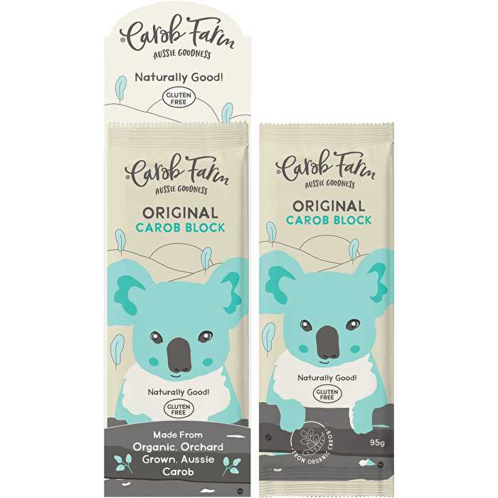 Carob Farm Carob Block Original 12x95g – Fresh Beauty Co.