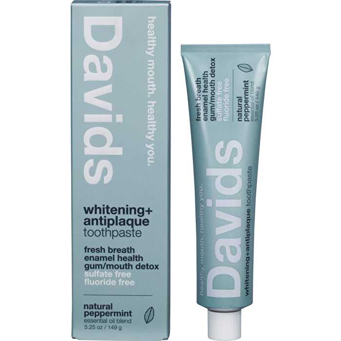 David's Toothpaste Whitening + Antiplaque Peppermint 149g – Fresh ...