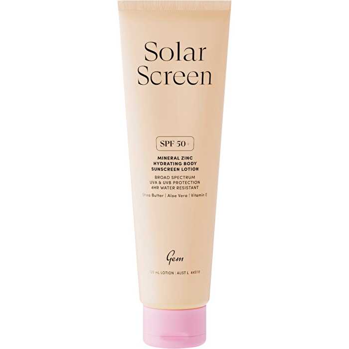 Gem Solar Screen SPF50+ Mineral Zinc Hydrating Body Lotion 120ml ...