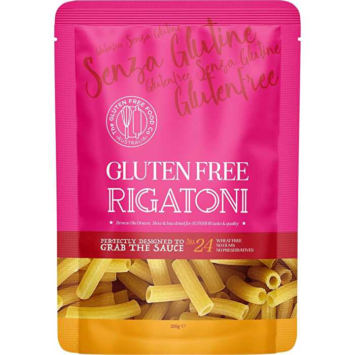 The Gluten Free Food Co. RIGATONI Gluten Free Pasta 210g – Fresh Beauty Co.
