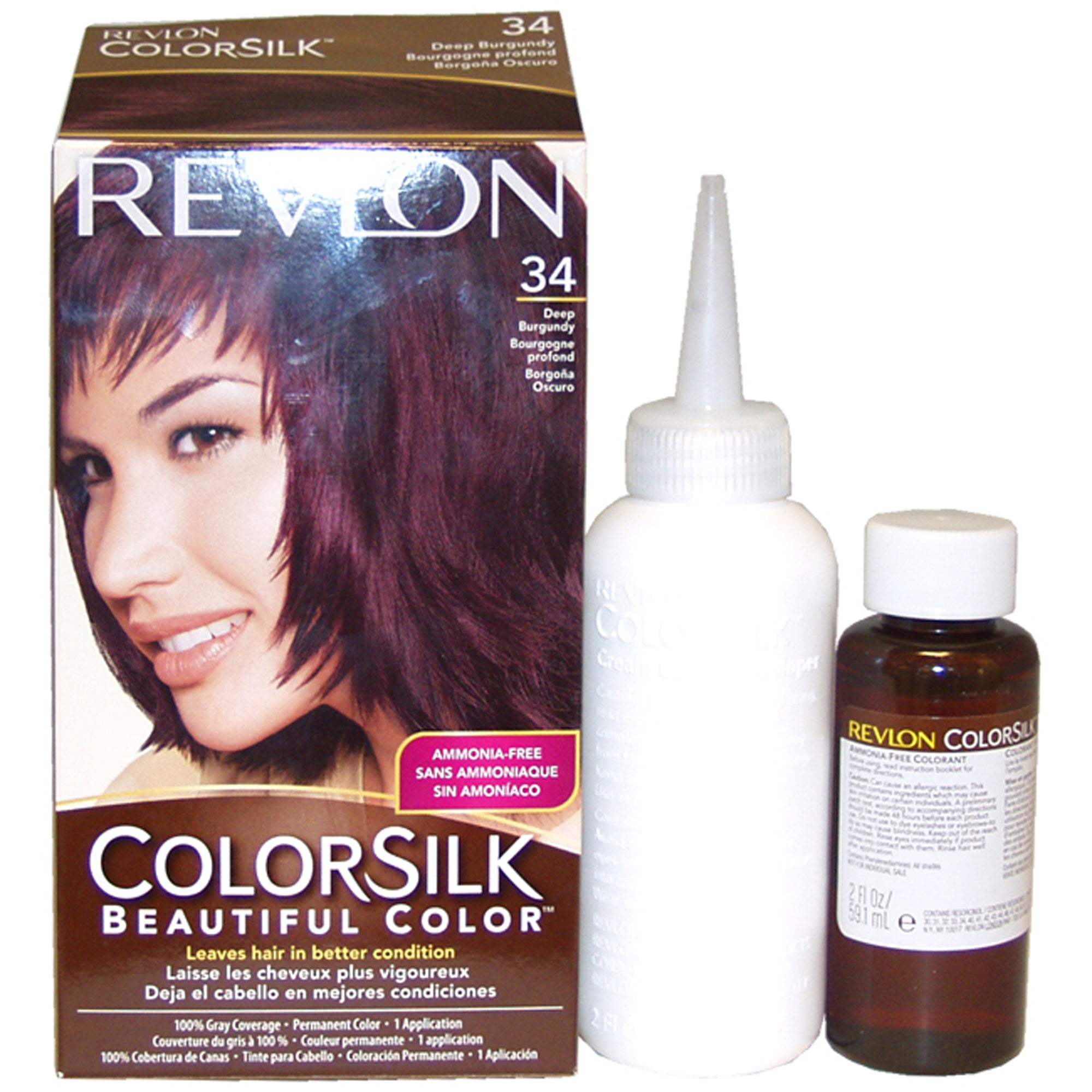 Revlon Colorsilk Beautiful Color - 34 Deep Burgundy by Revlon for ...
