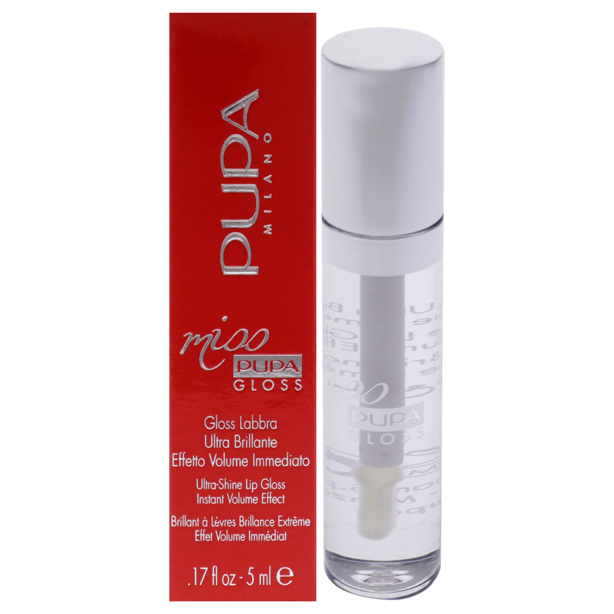 Pupa Milano Miss Pupa Gloss Ultra-Shine Lip Gloss - 100 Crystal Glass ...