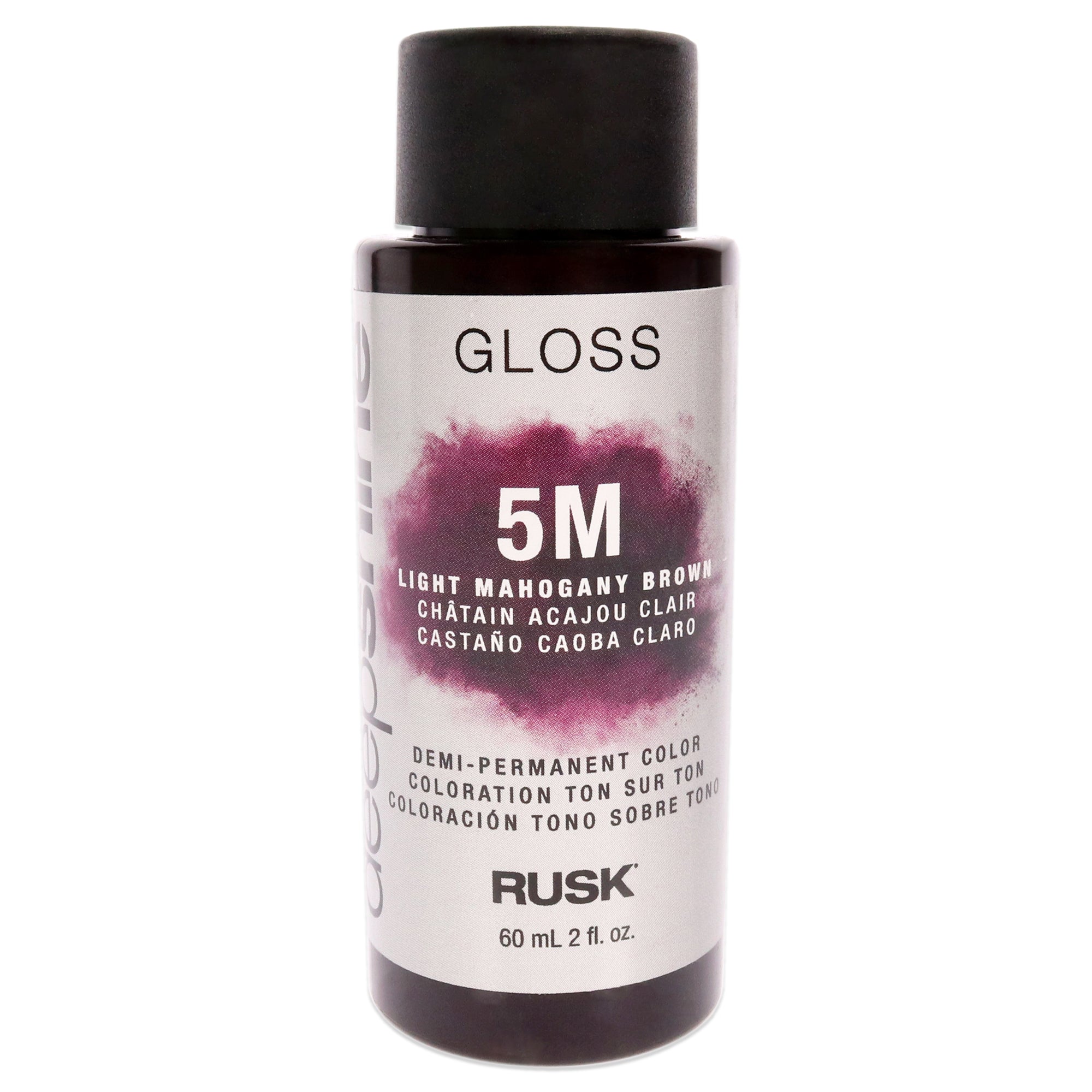 Rusk Deepshine Gloss Demi-Permanent Color - 5M Light Mahogany Brown by ...