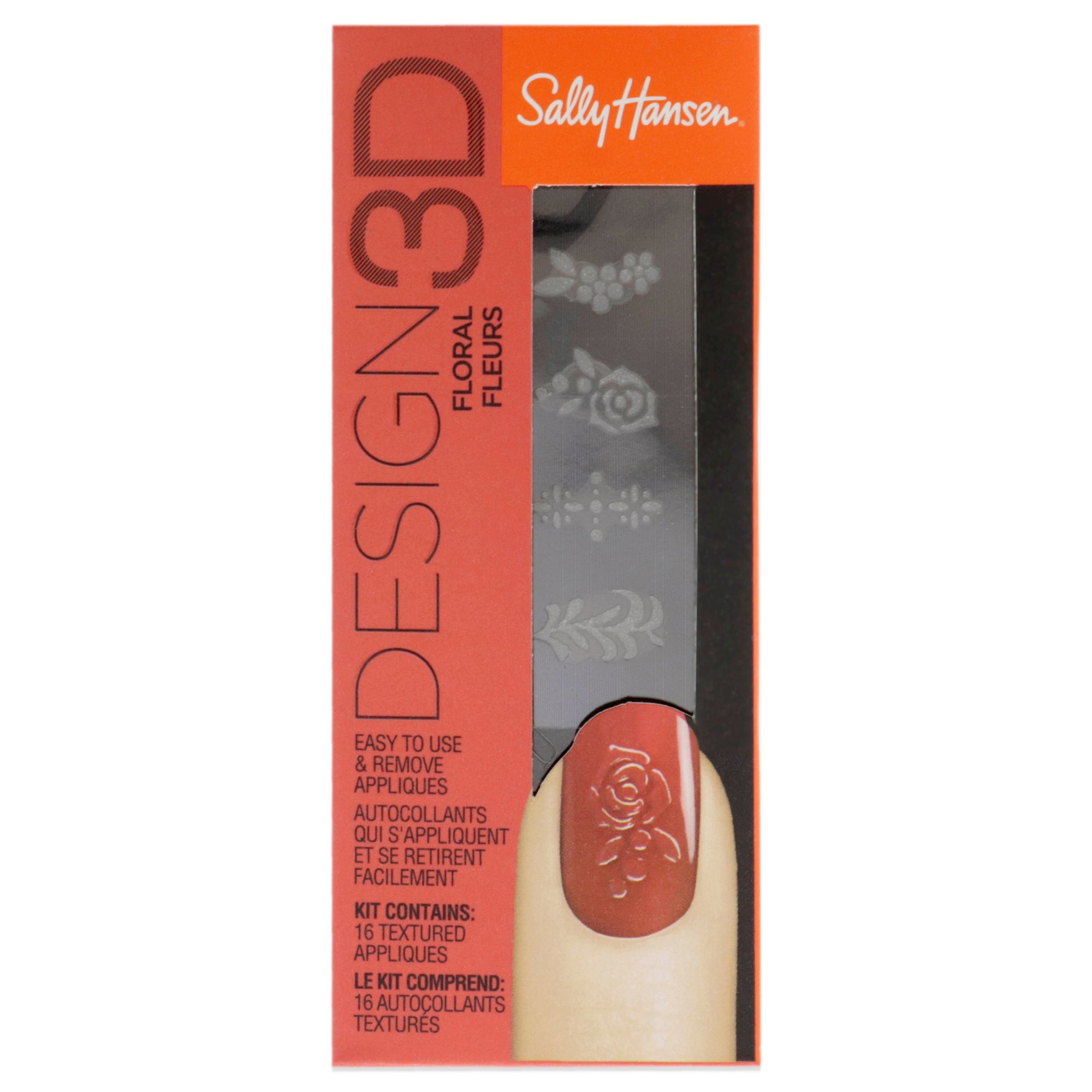 Sally Hansen Design 3D Nail Sticker - 320 Floral by Sally Hansen for ...