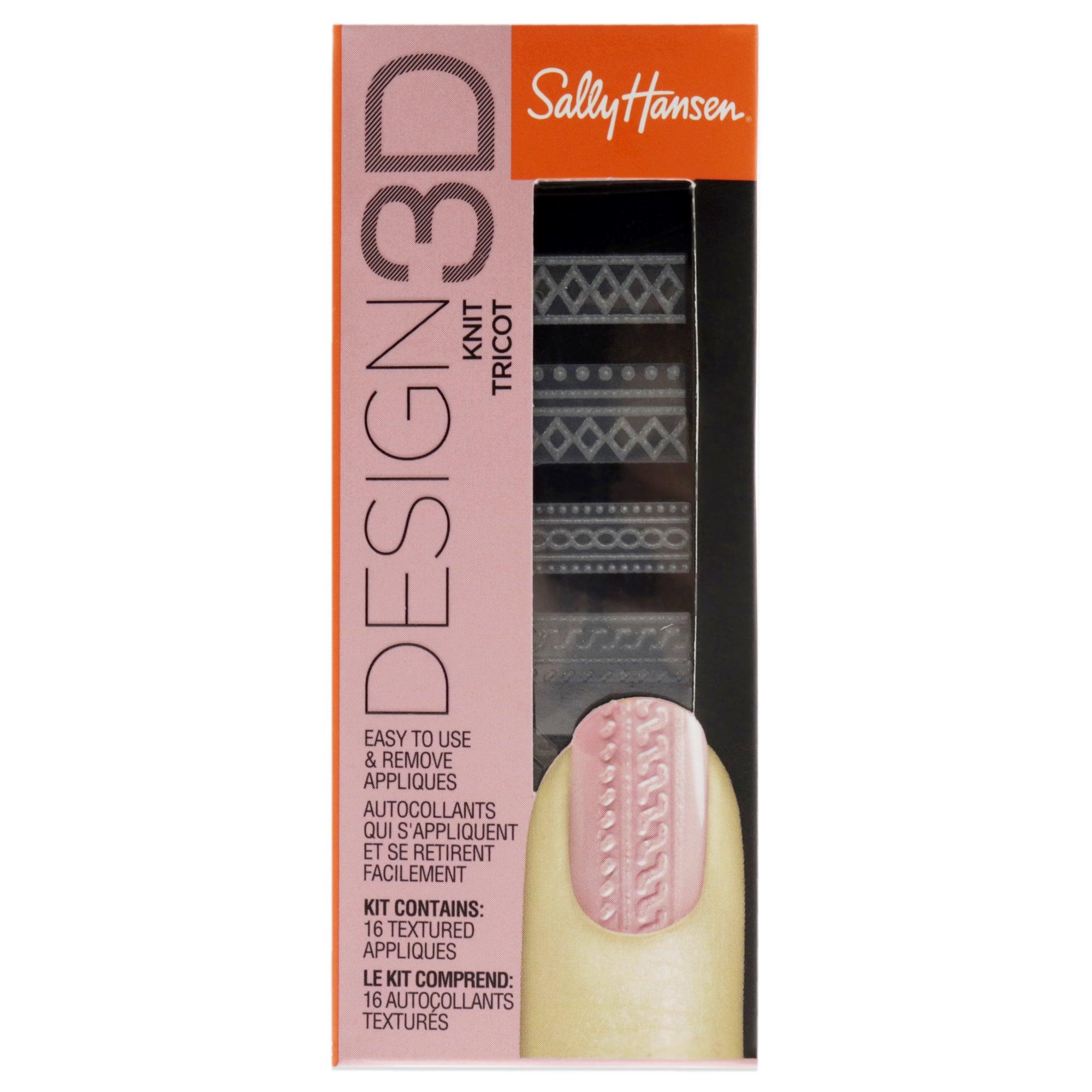 Sally Hansen Design 3D Nail Sticker - 310 Knit by Sally Hansen for ...