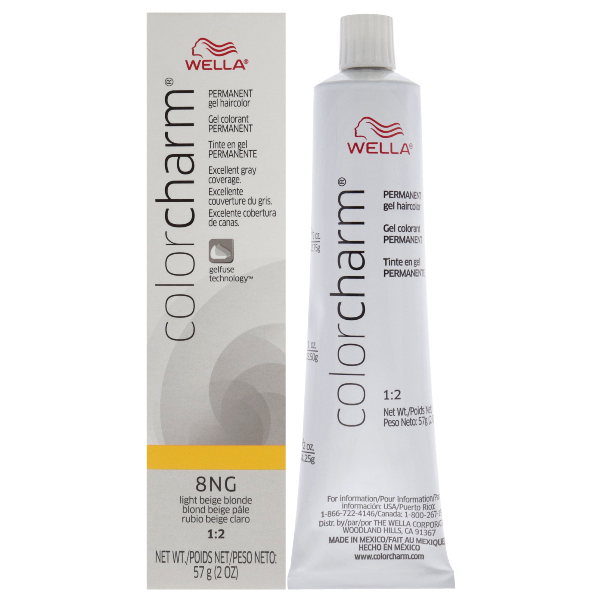 Wella Color Charm Permanent Hair Color Gel - 8NG Light Beige Blonde by ...