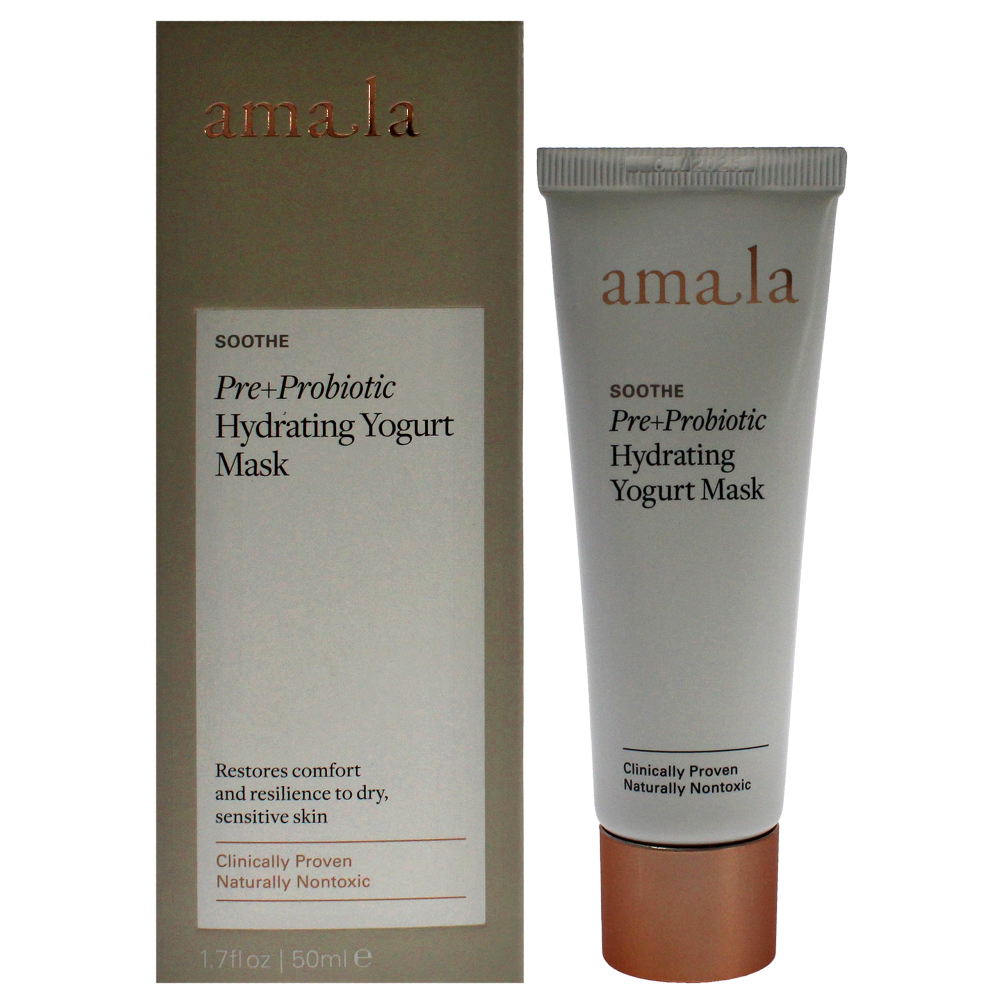 Amala Pre Plus Probiotic Hydrating Yogurt Mask by Amala for Women - 1.7 ...