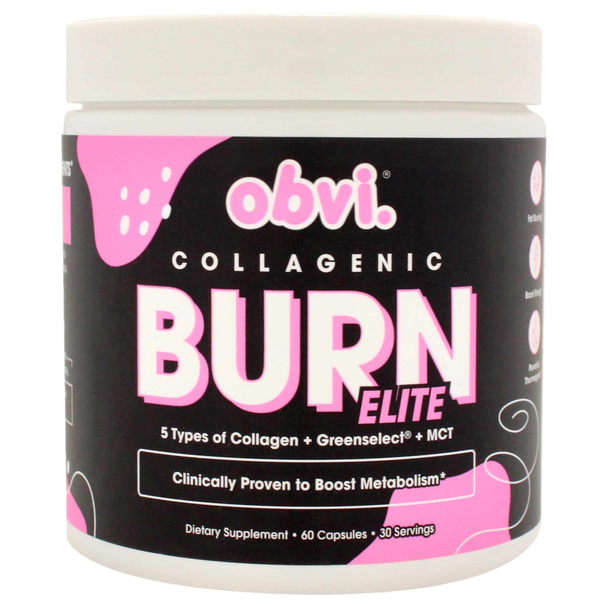 Obvi Collagenic Burn Elite by Obvi for Unisex - 60 Count Dietary ...