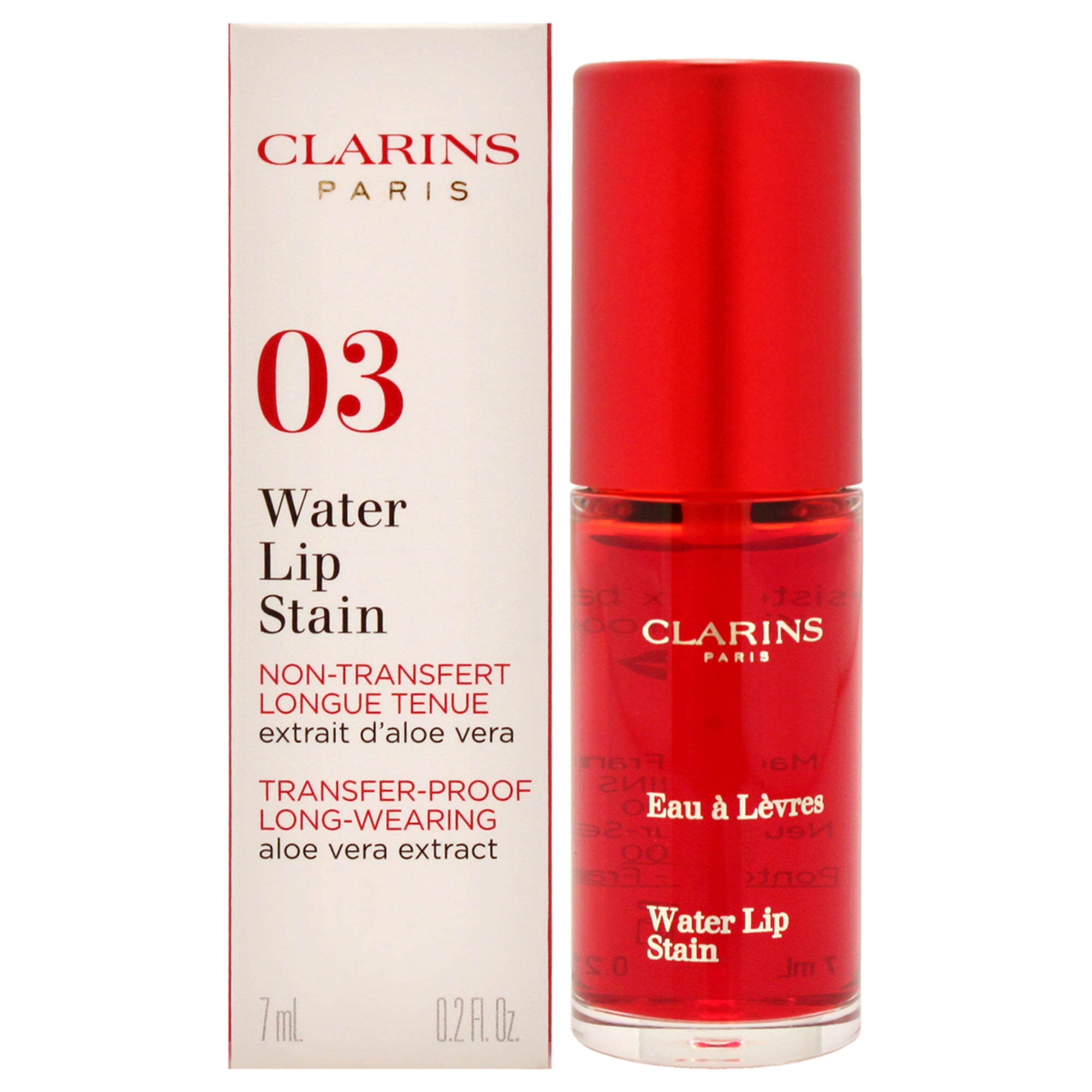 Clarins Water Lip Stain - 03 Red Water by Clarins for Women - 0.2 oz ...