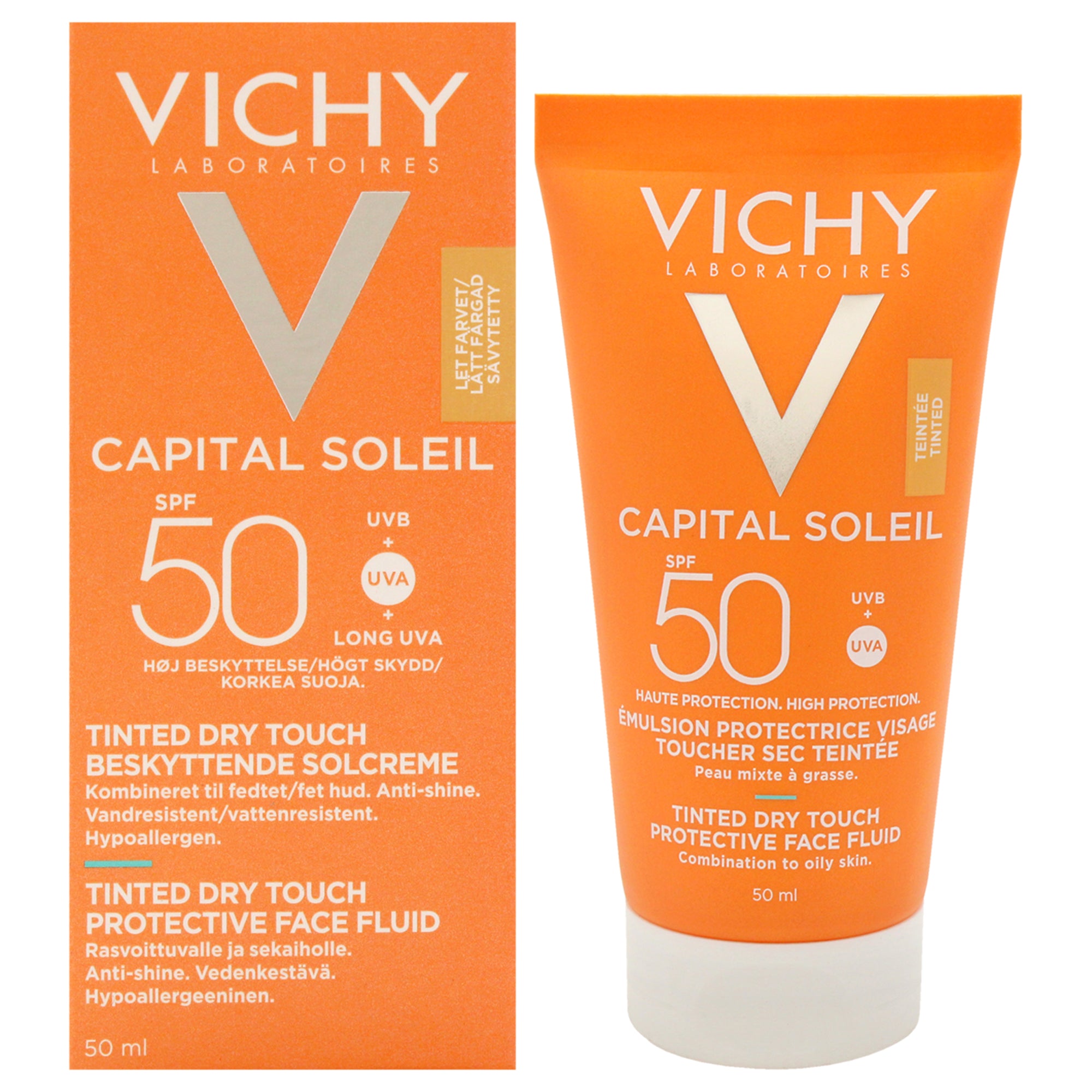 Vichy Laboratories Capital Soleil Tinted Dry Touch Protective Face ...