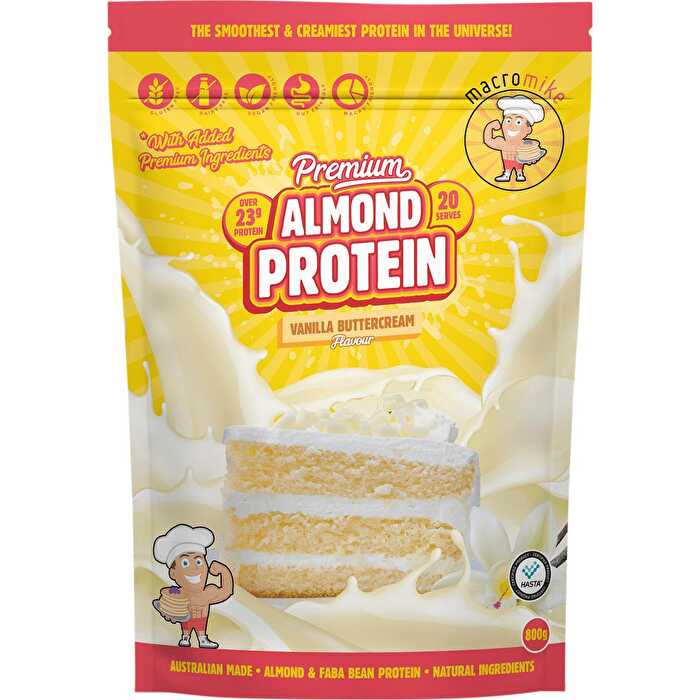 Macro Mike Premium Almond Protein Vanilla Buttercream 800g – Fresh ...