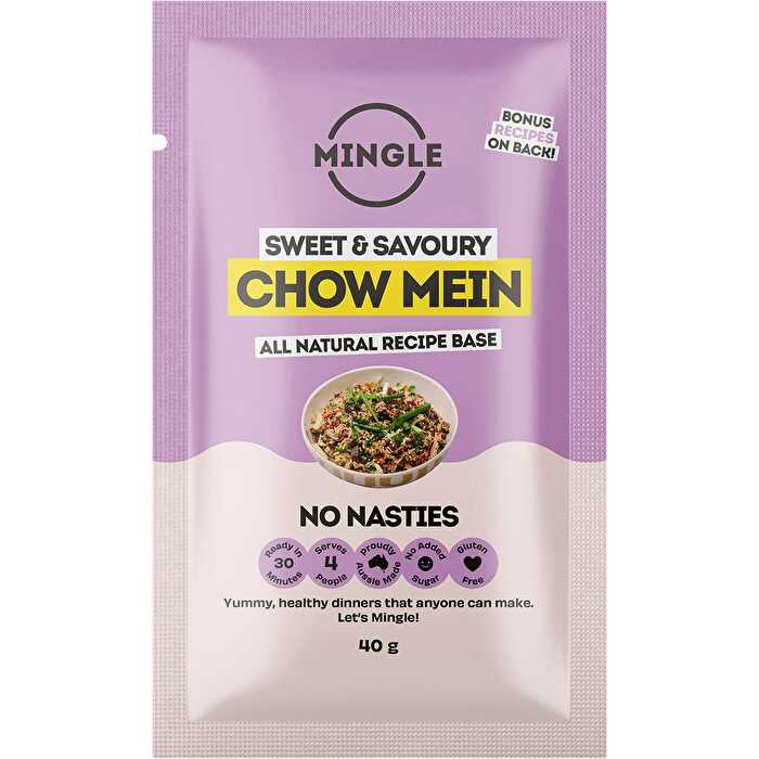 Mingle Chow Mein All Natural Recipe Base 12x40g – Fresh Beauty Co.