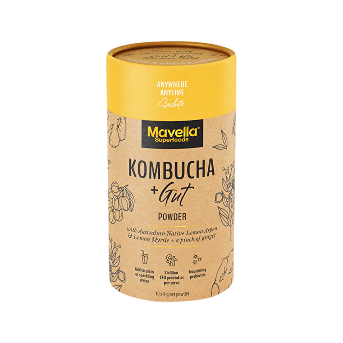 Mavella Superfoods Kombucha + Gut Powder with Australian Native Lemon ...