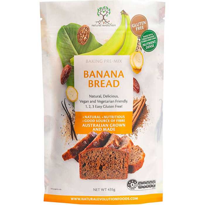 Natural Evolution Banana Bread Mix 435g – Fresh Beauty Co.
