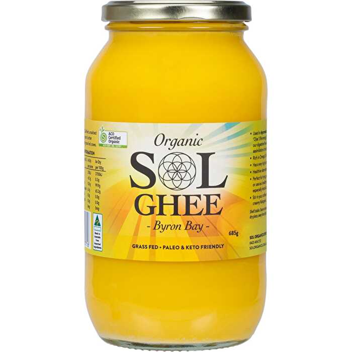 Sol Organics Organic Ghee 685g – Fresh Beauty Co.