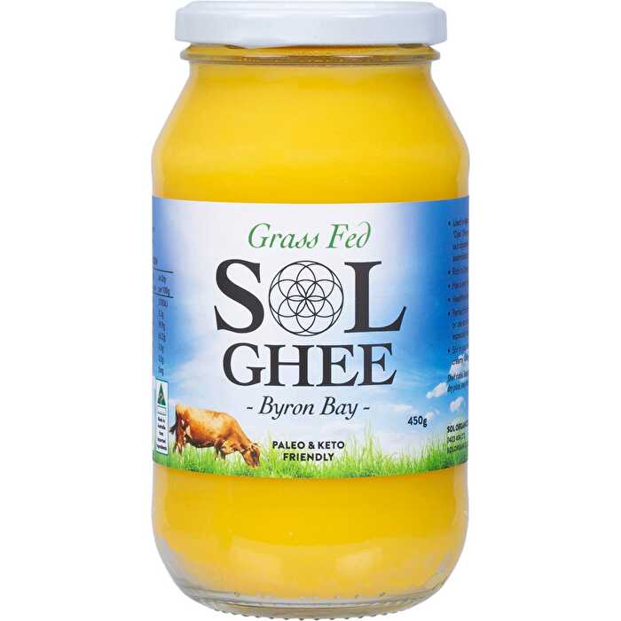 Sol Organics Grass Fed Ghee 450g – Fresh Beauty Co.