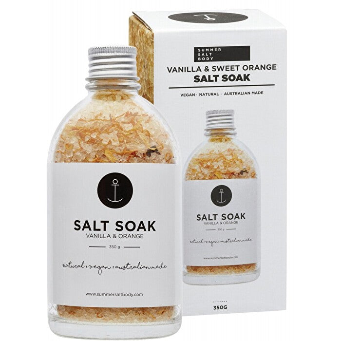 Summer Salt Body Salt Soak Vanilla & Sweet Orange 350g – Fresh Beauty Co.