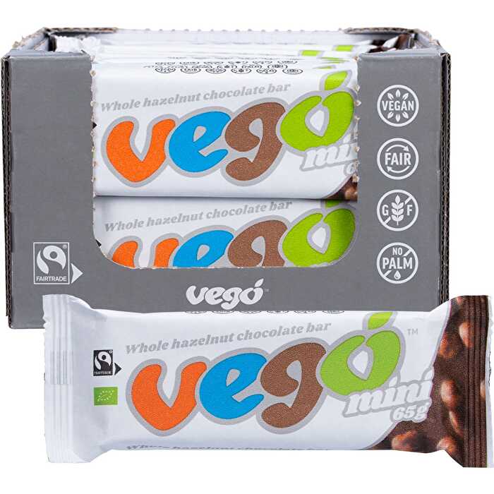 Vego Whole Hazelnut Chocolate Bar Mini 20x65g – Fresh Beauty Co.