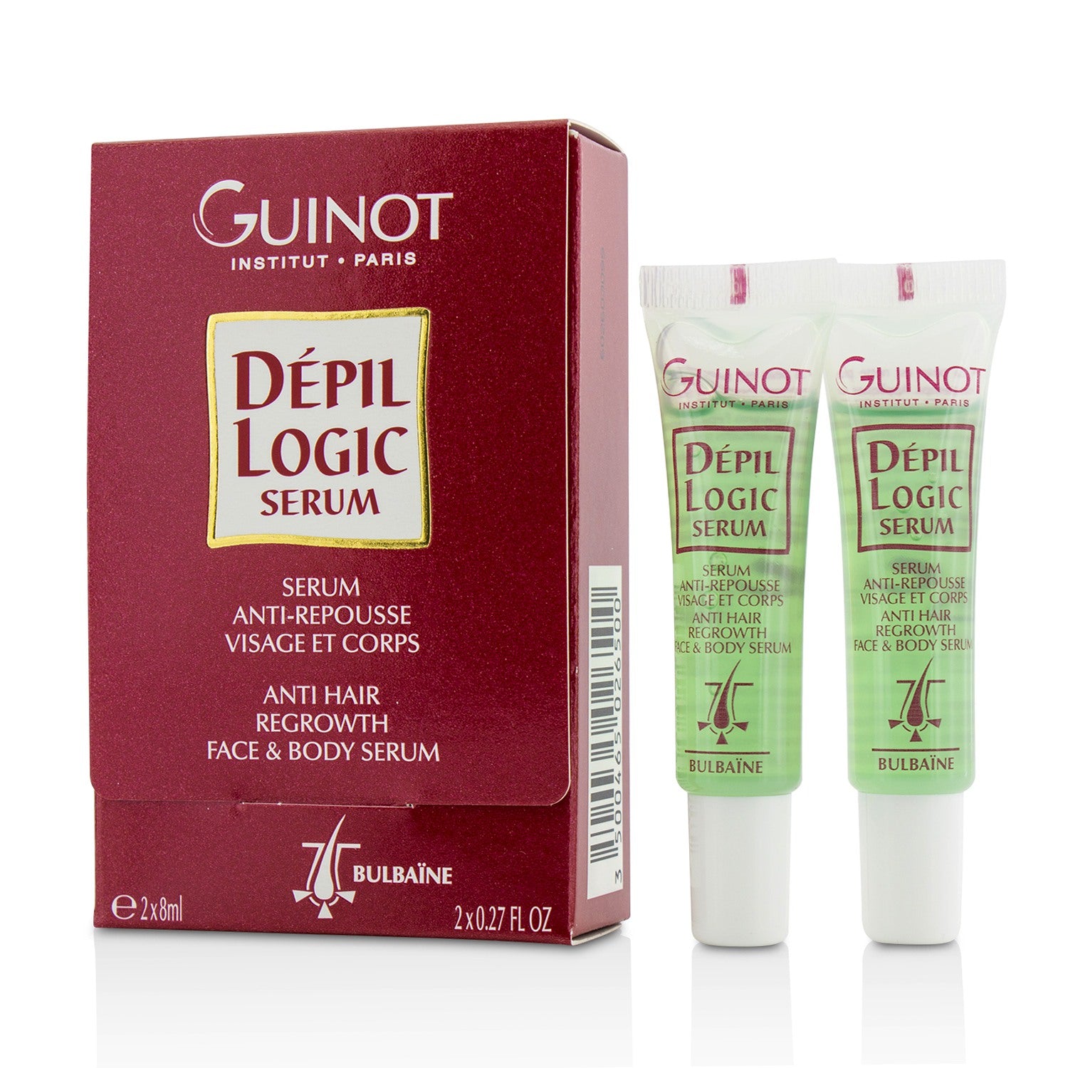 Guinot Depil Logic Anti Hair Regrowth Face & Body Serum 2x8ml/0.27oz ...