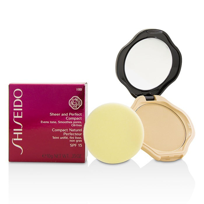 Shiseido Sheer & Perfect Compact Foundation SPF15 - #I00 Very Light ...