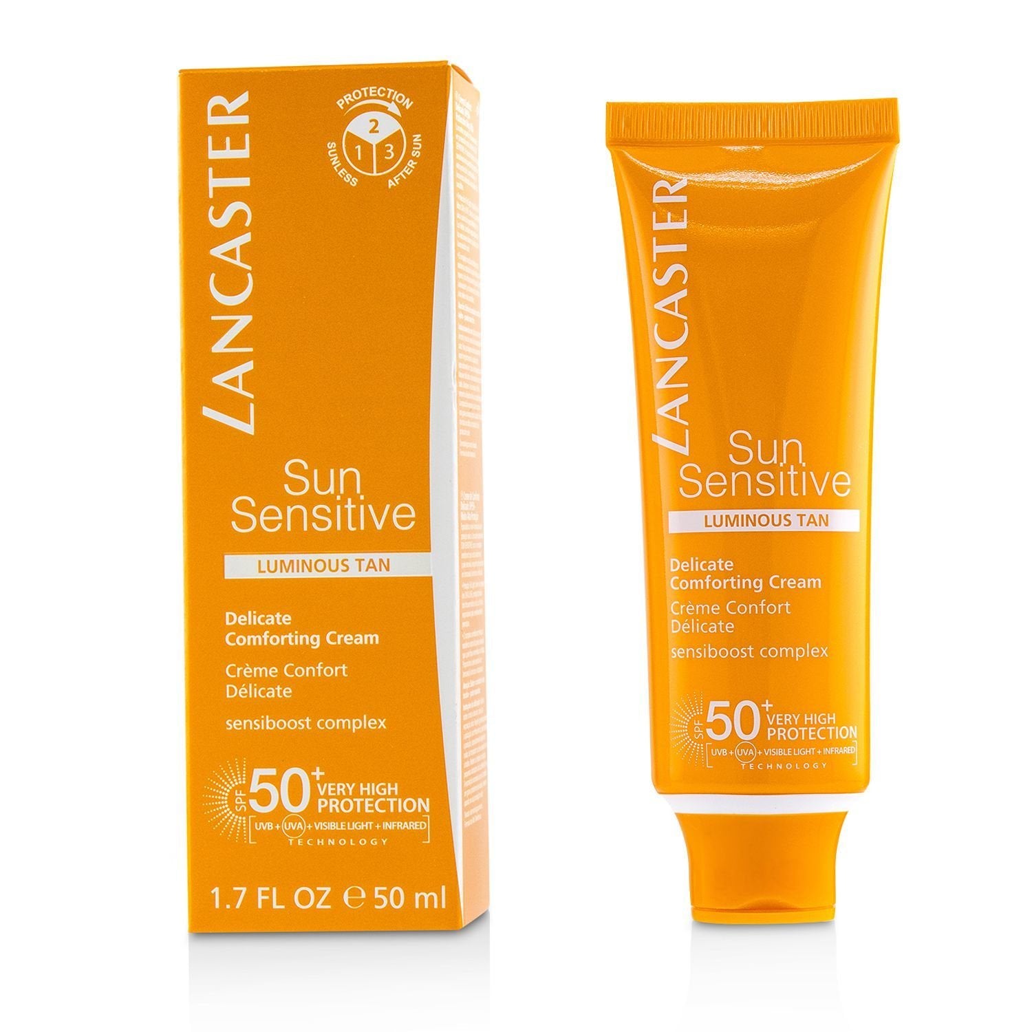 Lancaster Sun Sensitive Delicate Comforting Cream SPF50+ - Luminous Tan ...