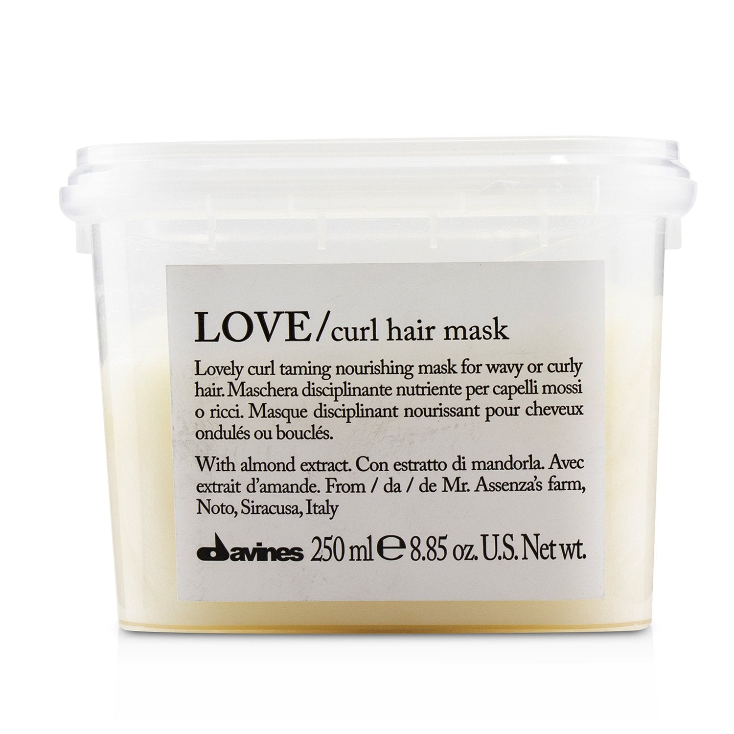 Davines Love Curl Hair Mask (Lovely Curl Taming Nourishing Mask For ...