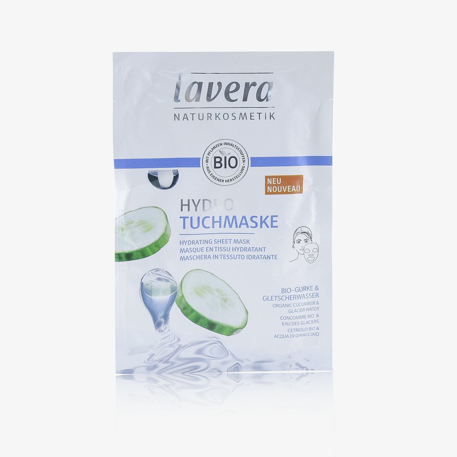 Lavera Sheet Mask - Hydrating (With Organic Cucumber & Glacier Water ...