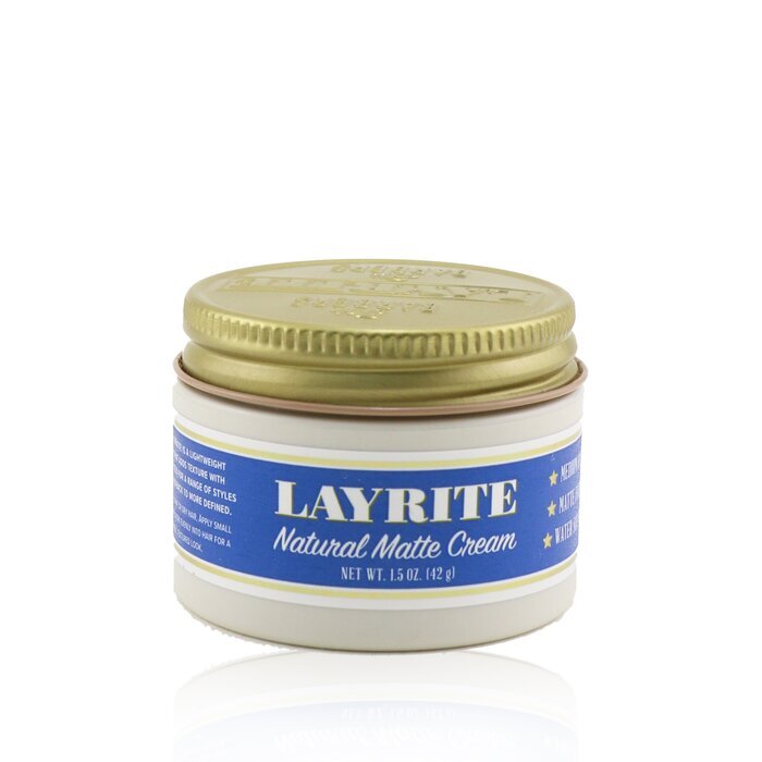 Layrite Natural Matte Cream (Medium Hold, Matte Finish, Water Soluble ...