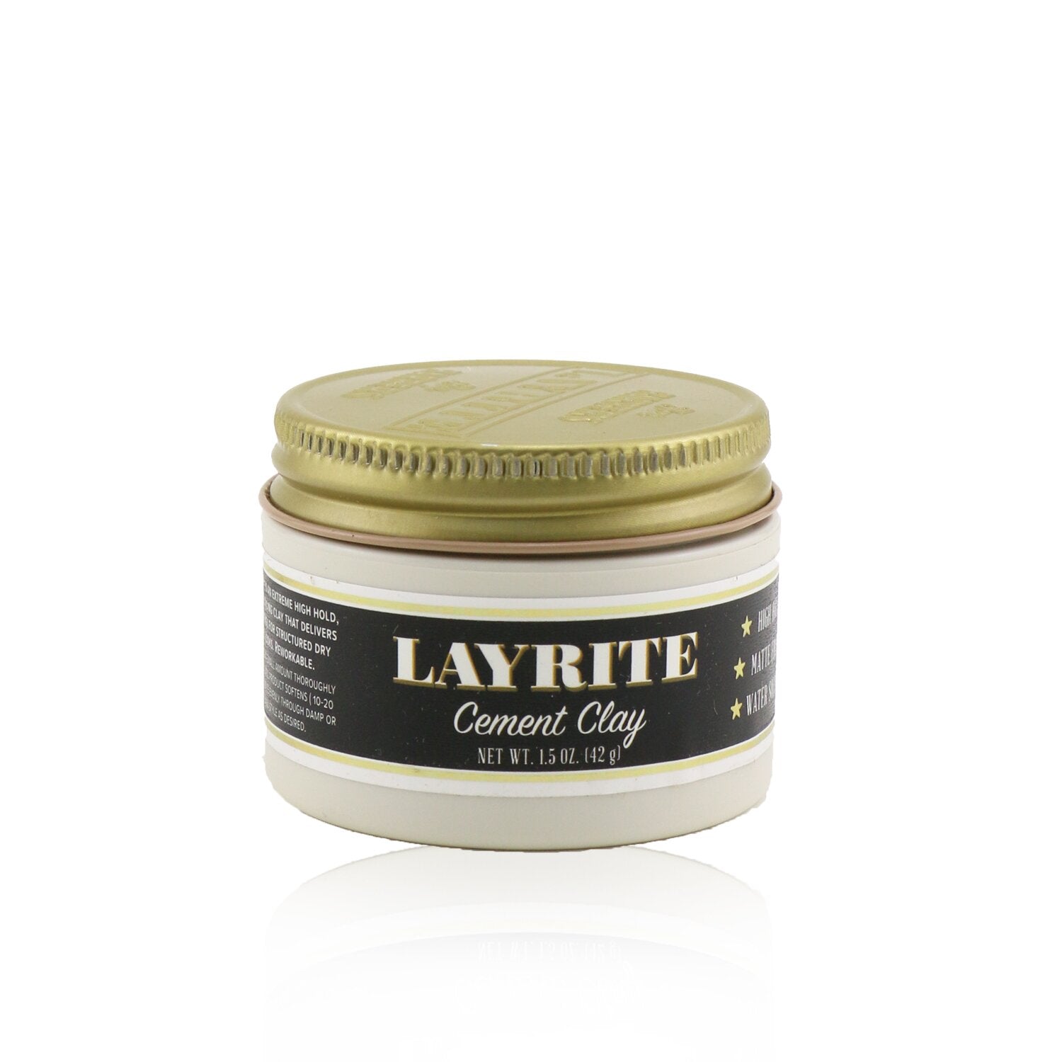 Layrite Cement Clay (High Hold, Matte Finish, Water Soluble) 42g/1.5oz ...