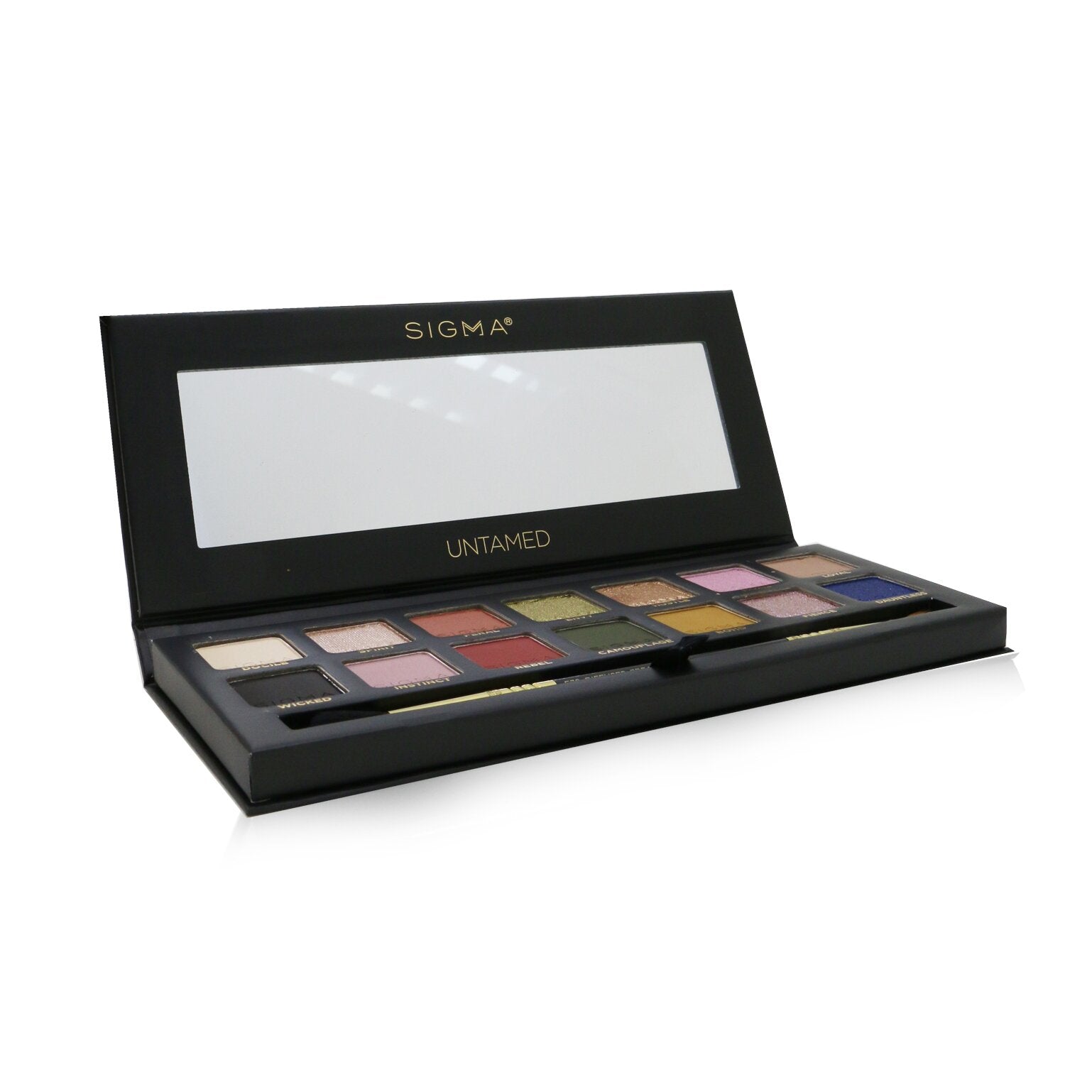 Sigma Beauty Untamed Eyeshadow Palette With Dual Ended Brush (14x ...