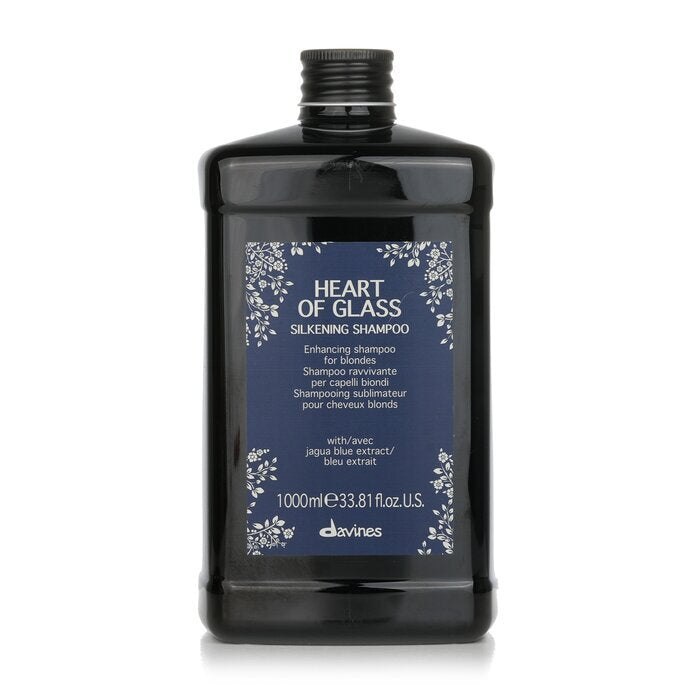 Davines Heart Of Glass Silkening Shampoo For Blonde 1000ml/33.81oz ...