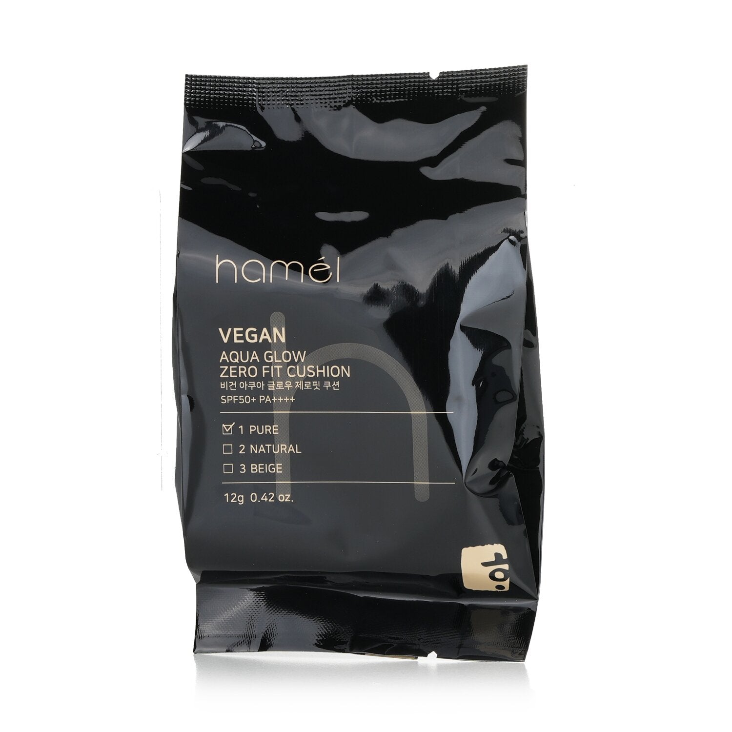 Hamel Vegan Aqua Glow Zero Fit Cushion SPF50 Refill - # 1 Pure 12g/0 ...