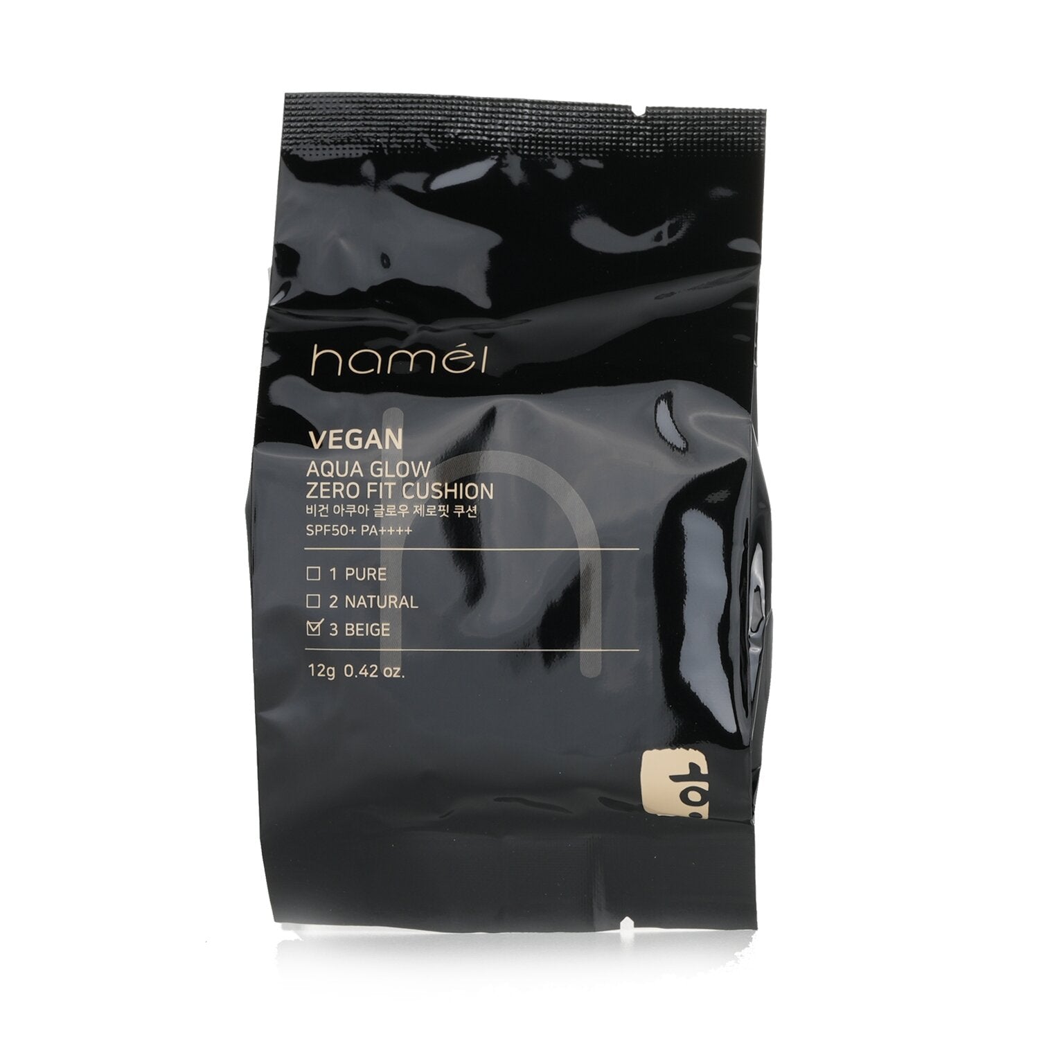 Hamel Vegan Aqua Glow Zero Fit Cushion SPF50 Refill - # 3 Beige 12g/0 ...