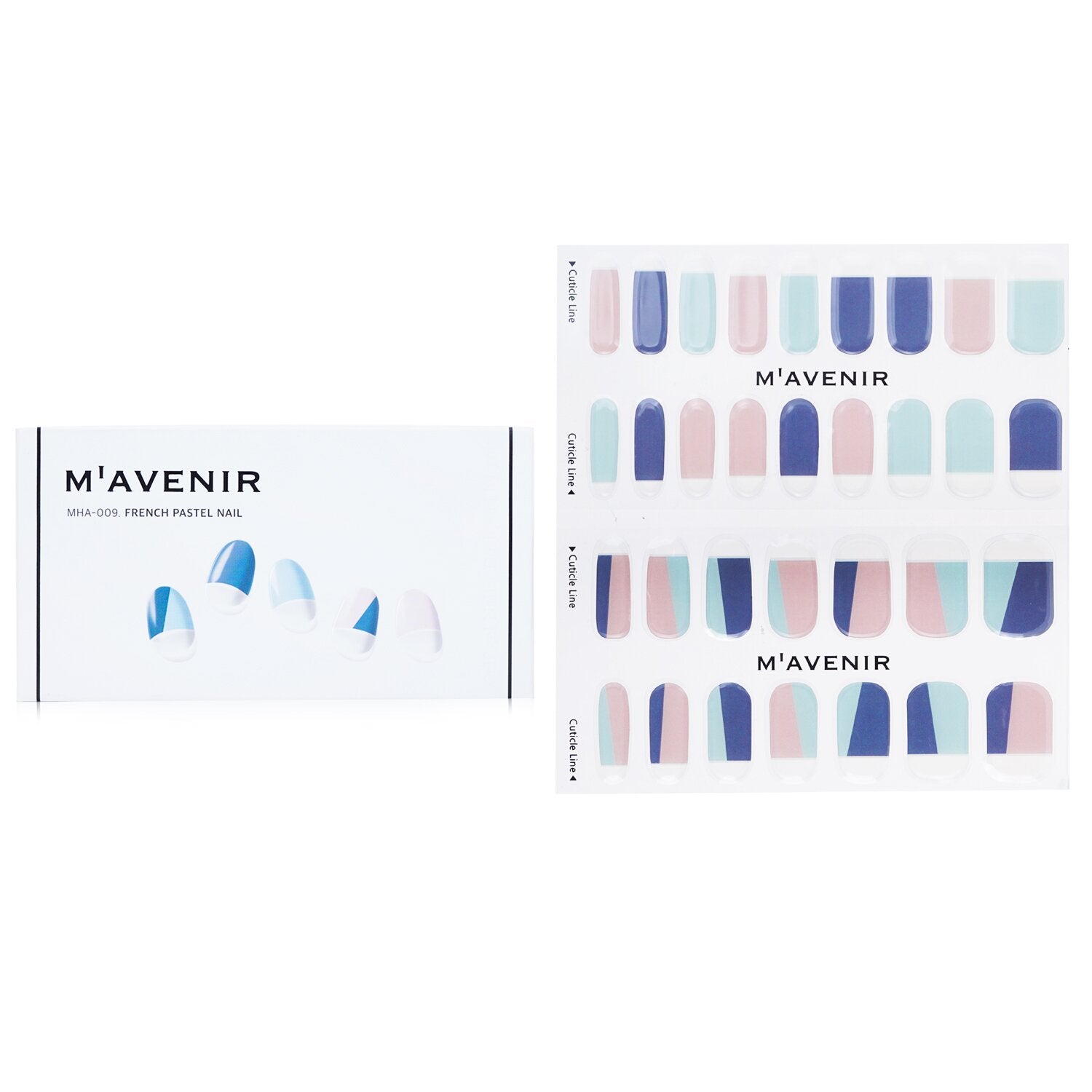 Mavenir Nail Sticker - # French Pastel Nail 32pcs – Fresh Beauty Co.