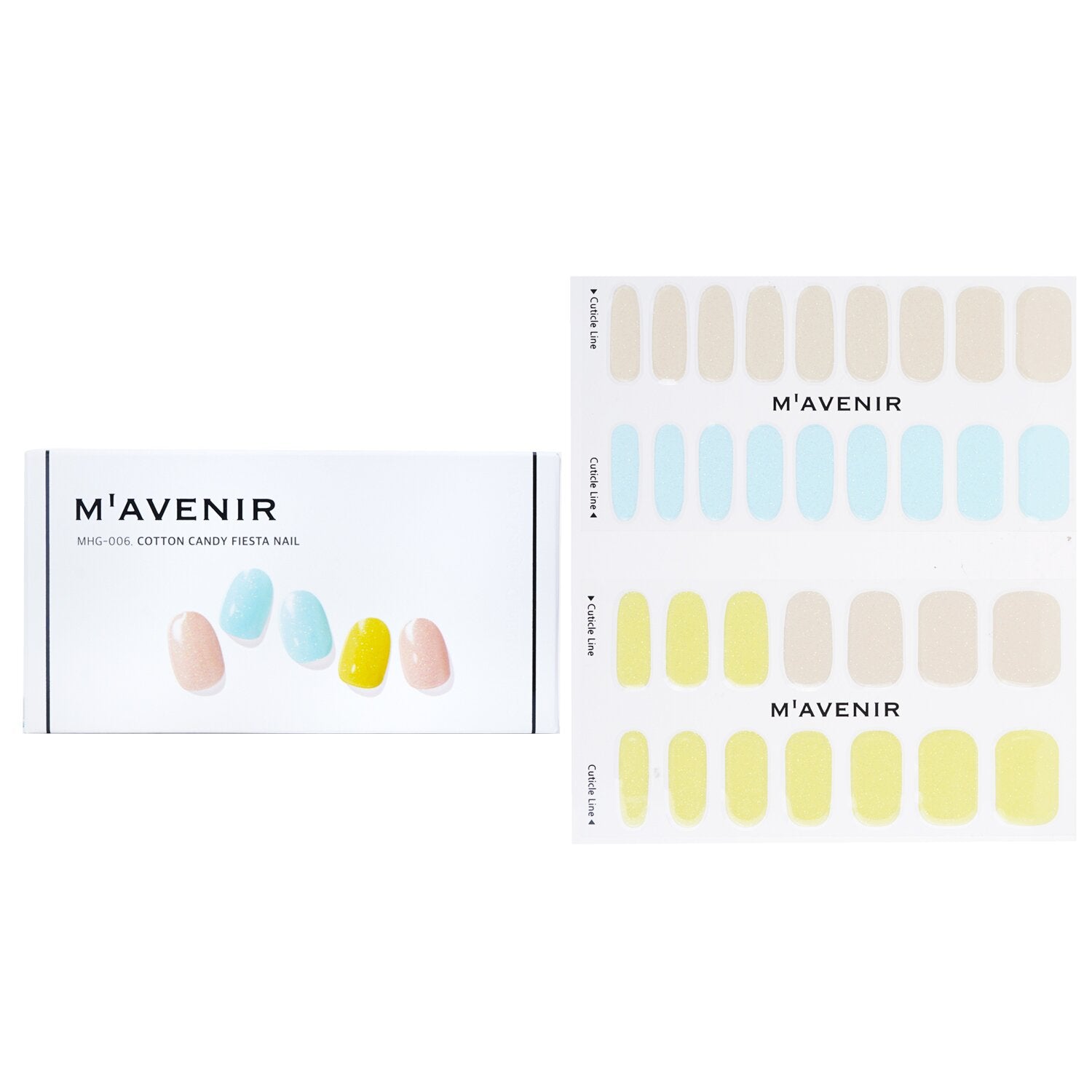 Mavenir Nail Sticker - # Cotton Candy Fiesta Nail 32pcs – Fresh Beauty Co.