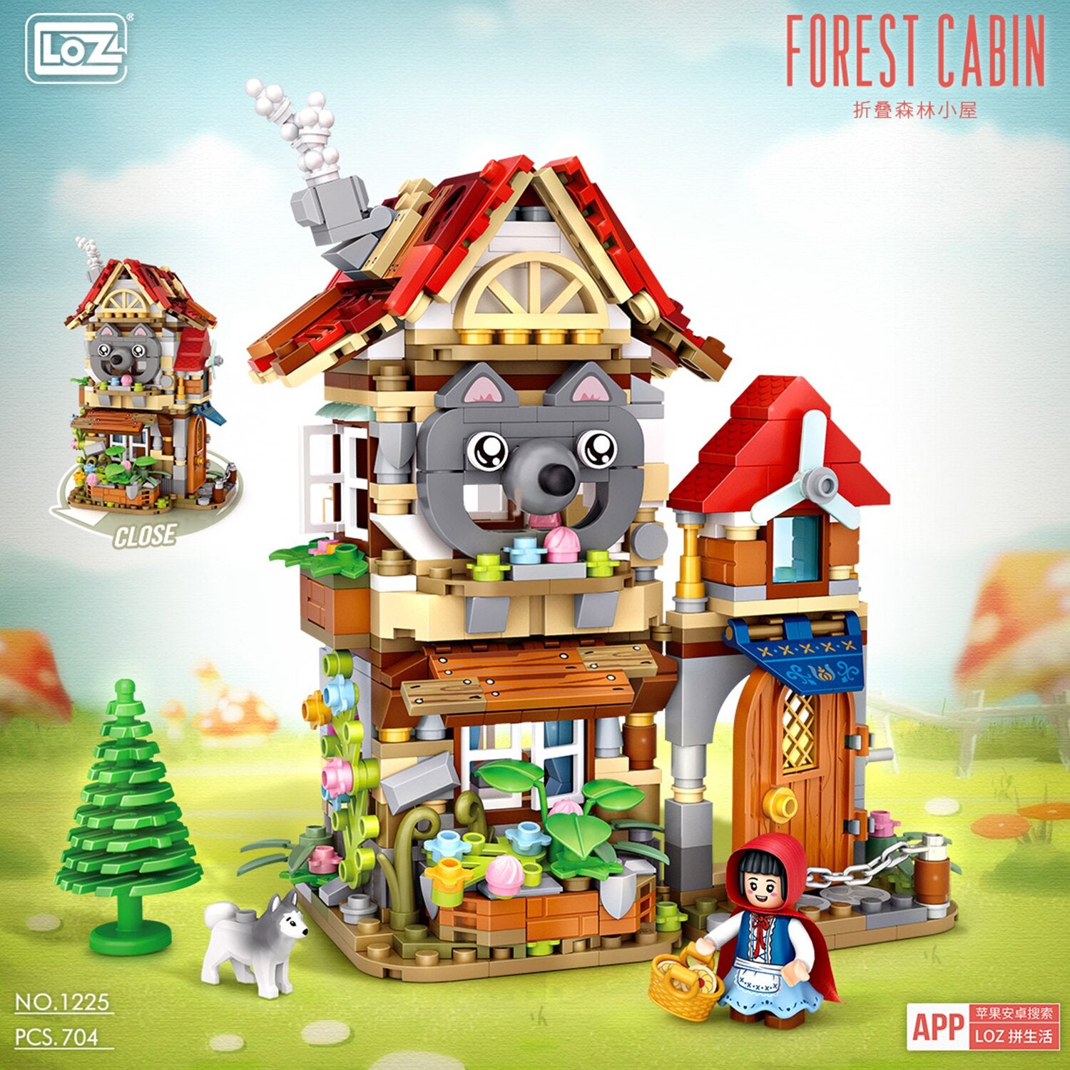 Loz LOZ Mini Blocks - Forest Cabin 24 x 20.5 x 5cm – Fresh Beauty Co.