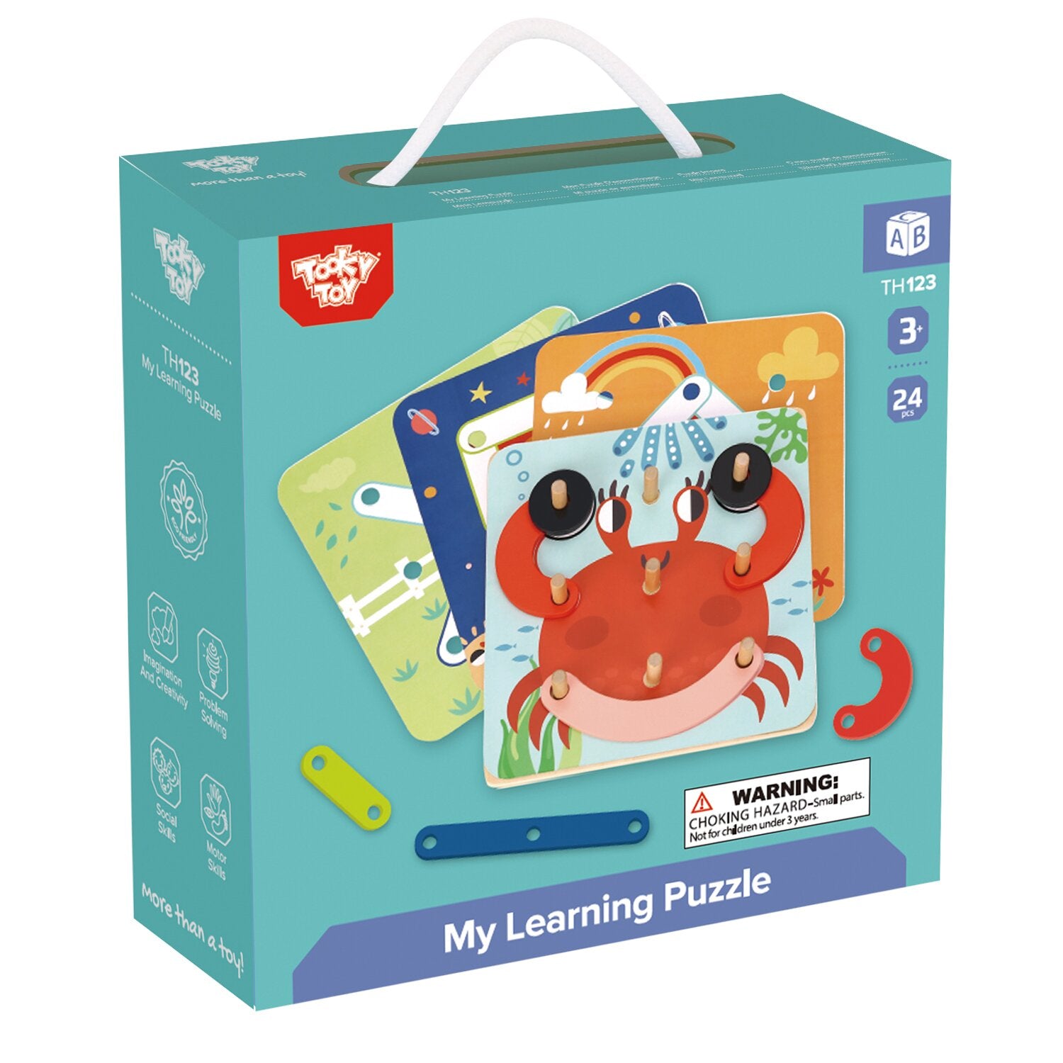 Tooky Toy Co My Learning Puzzle 18x18x4cm – Fresh Beauty Co.