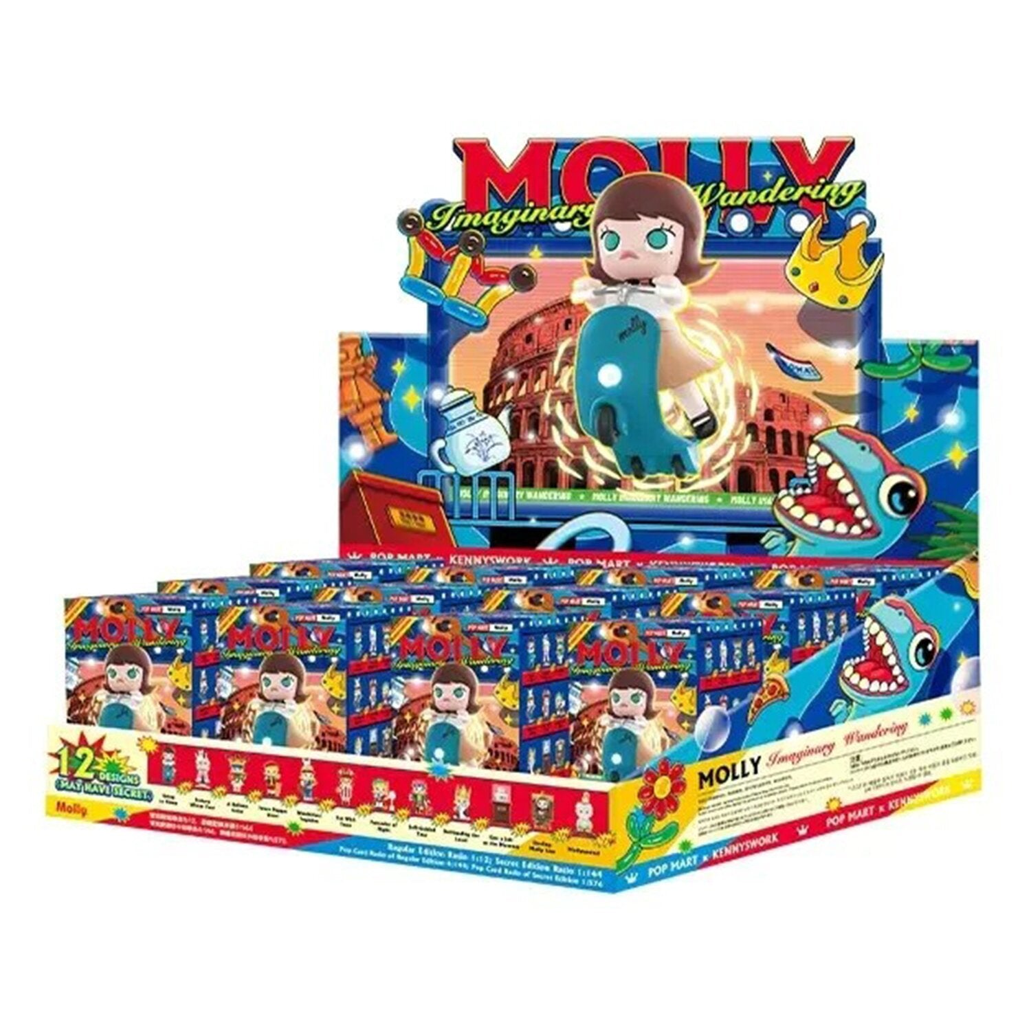 Popmart MOLLY Imaginary Wandering Series (Case of 12 Blind Boxes ...