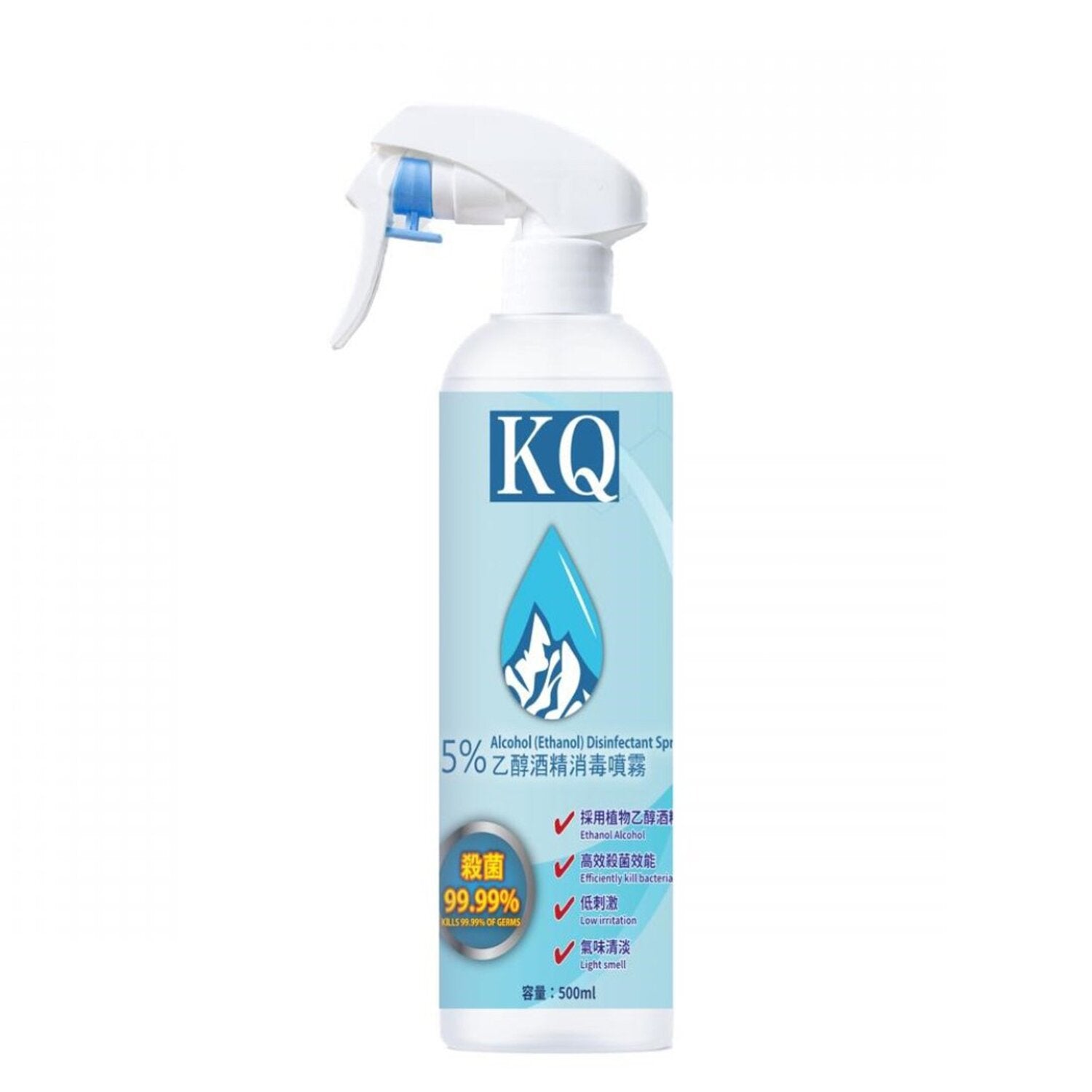 KQ KQ - 75% Alcohol (Ethanol) Disinfectant Spray 500ml 500ml – Fresh ...