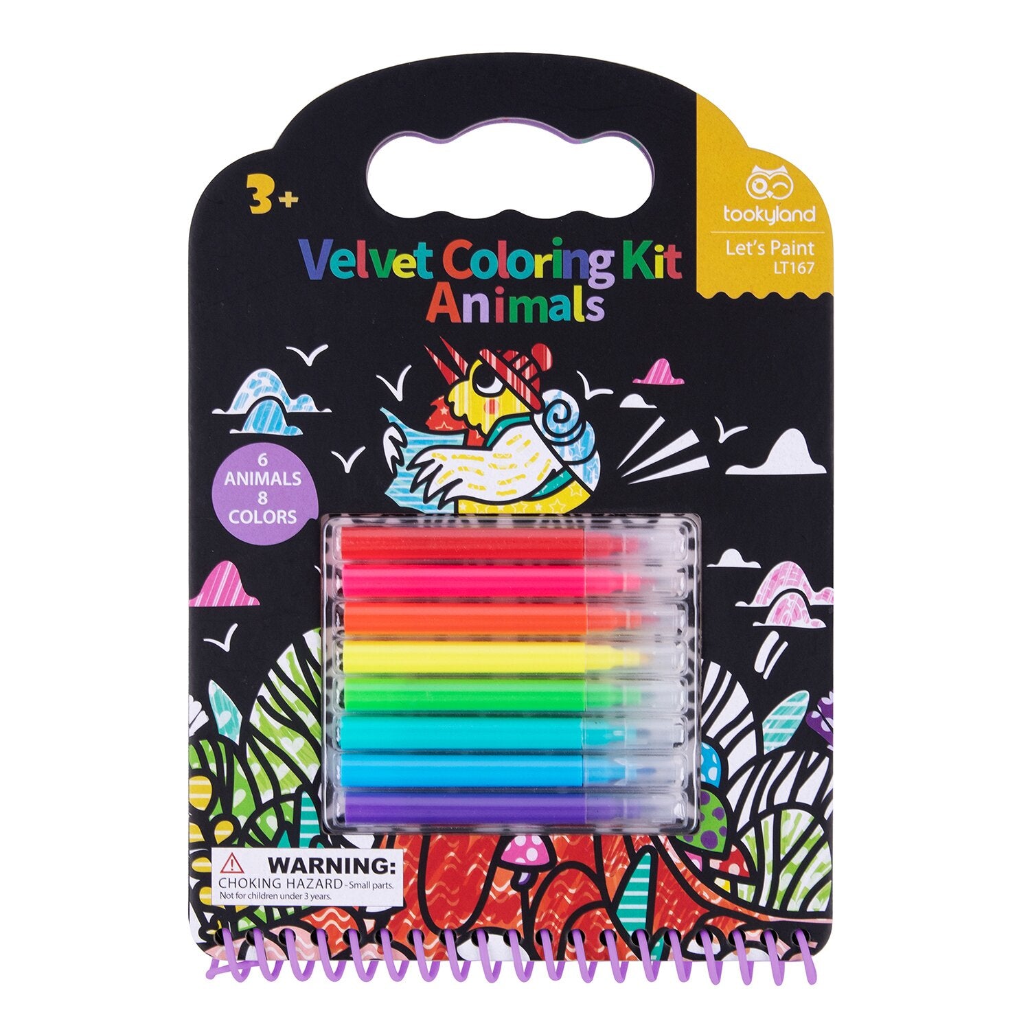 Tookyland Velvet Coloring Book - Animals 25x17x2cm – Fresh Beauty Co.
