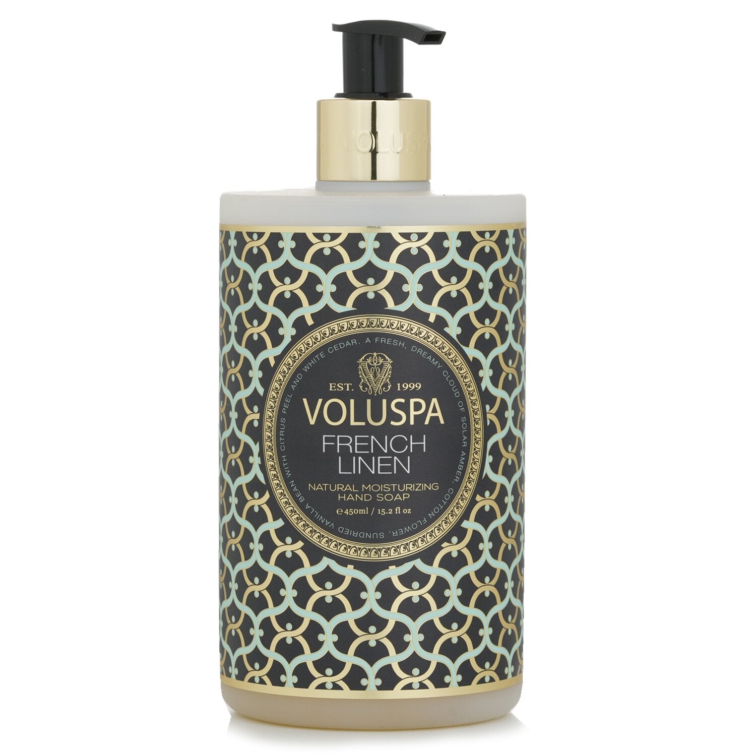 Voluspa French Linen Hand Soap - Cotton Flower, White Cedar & Sun Dried ...