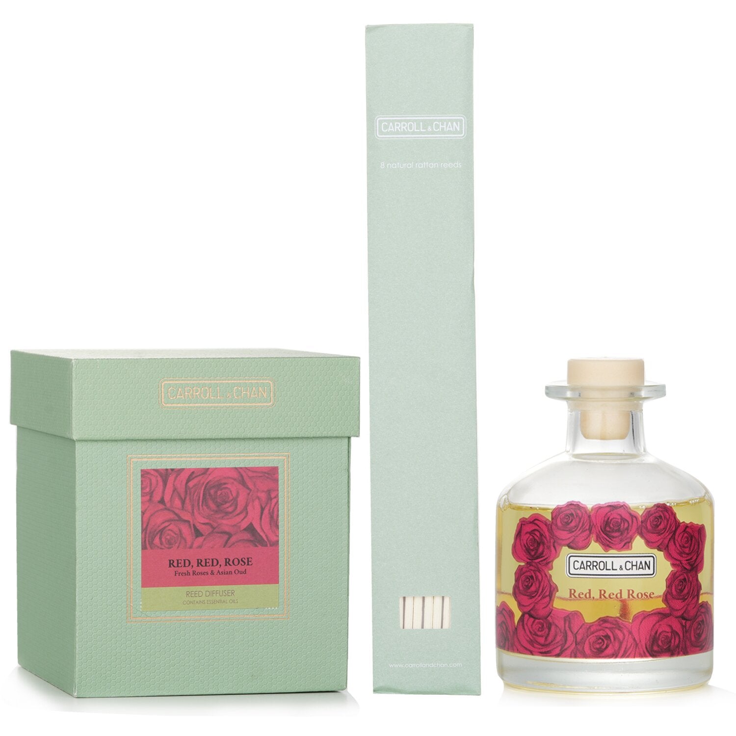 Carroll & Chan Reed Diffuser - # Red, Red, Rose (Freah Roses & Asian ...