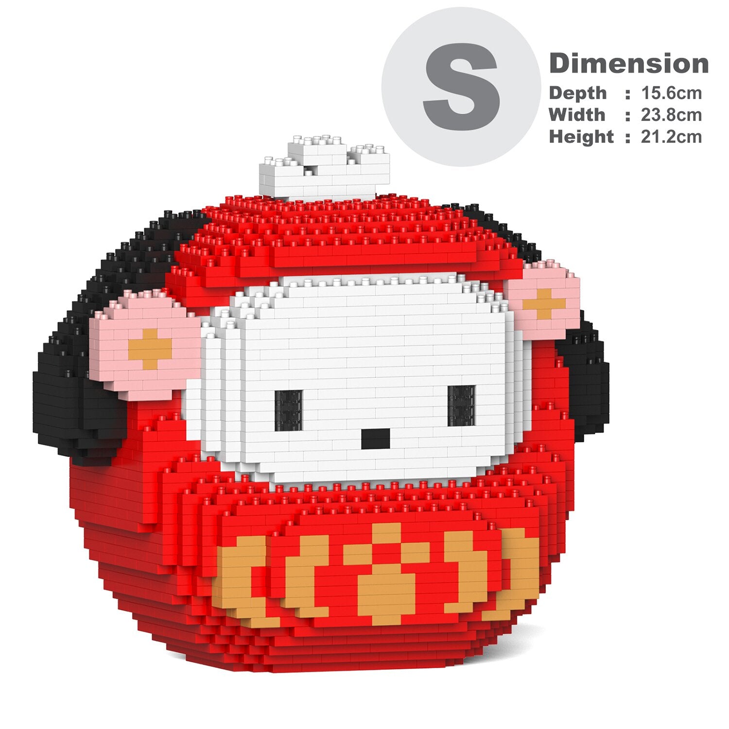 Jekca Pochacco Daruma 01S Building Bricks Set 24x16x21cm – Fresh Beauty Co.