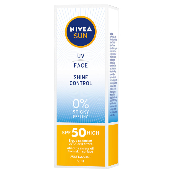 Nivea Sun UV Face Shine Control SPF 50 Sunscreen 50ml/1.7oz – Fresh ...