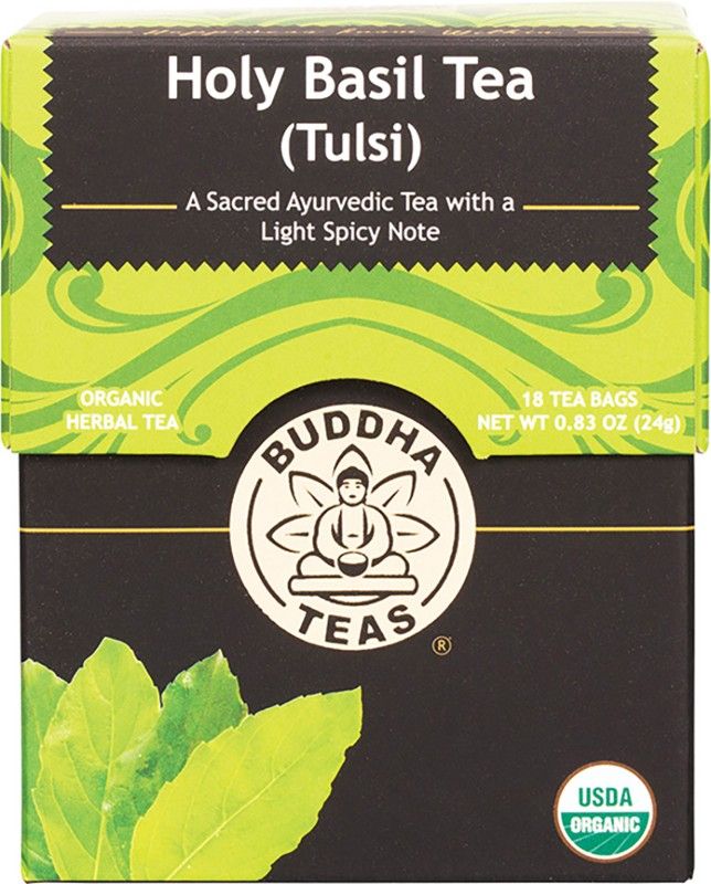 Buddha Teas Organic Herbal Tea Bags Holy Basil Tea (Tulsi) 18s – Fresh ...