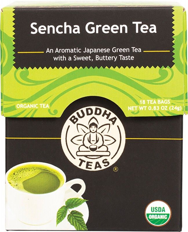 Buddha Teas Organic Tea Bags Sencha Green Tea 18s – Fresh Beauty Co.