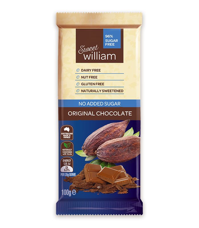 Sweet William Original Chocolate 100g – Fresh Beauty Co.