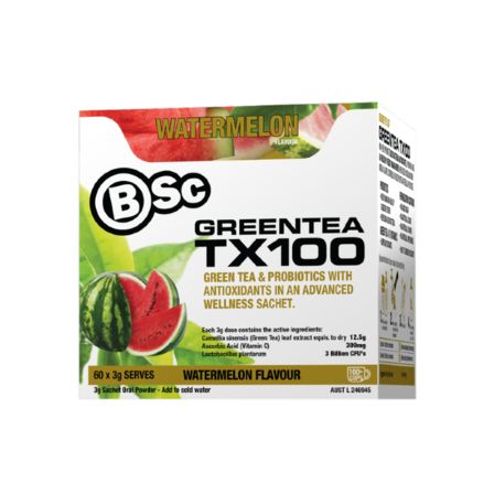 Body Science Green Tea Tx100 Watermelon 60 X 3g Serve – Fresh Beauty Co.